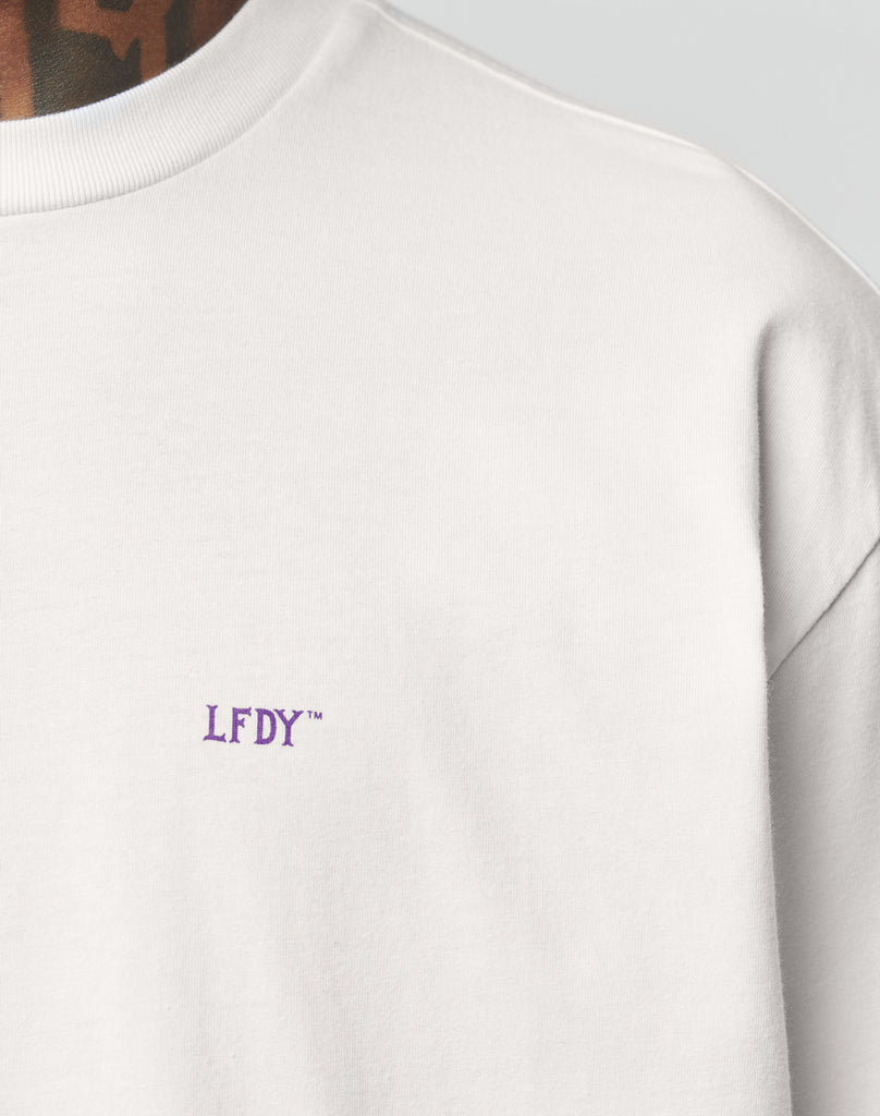 LFDY Originals Tee Washed White – Buy online now – LIVE FAST DIE YOUNG