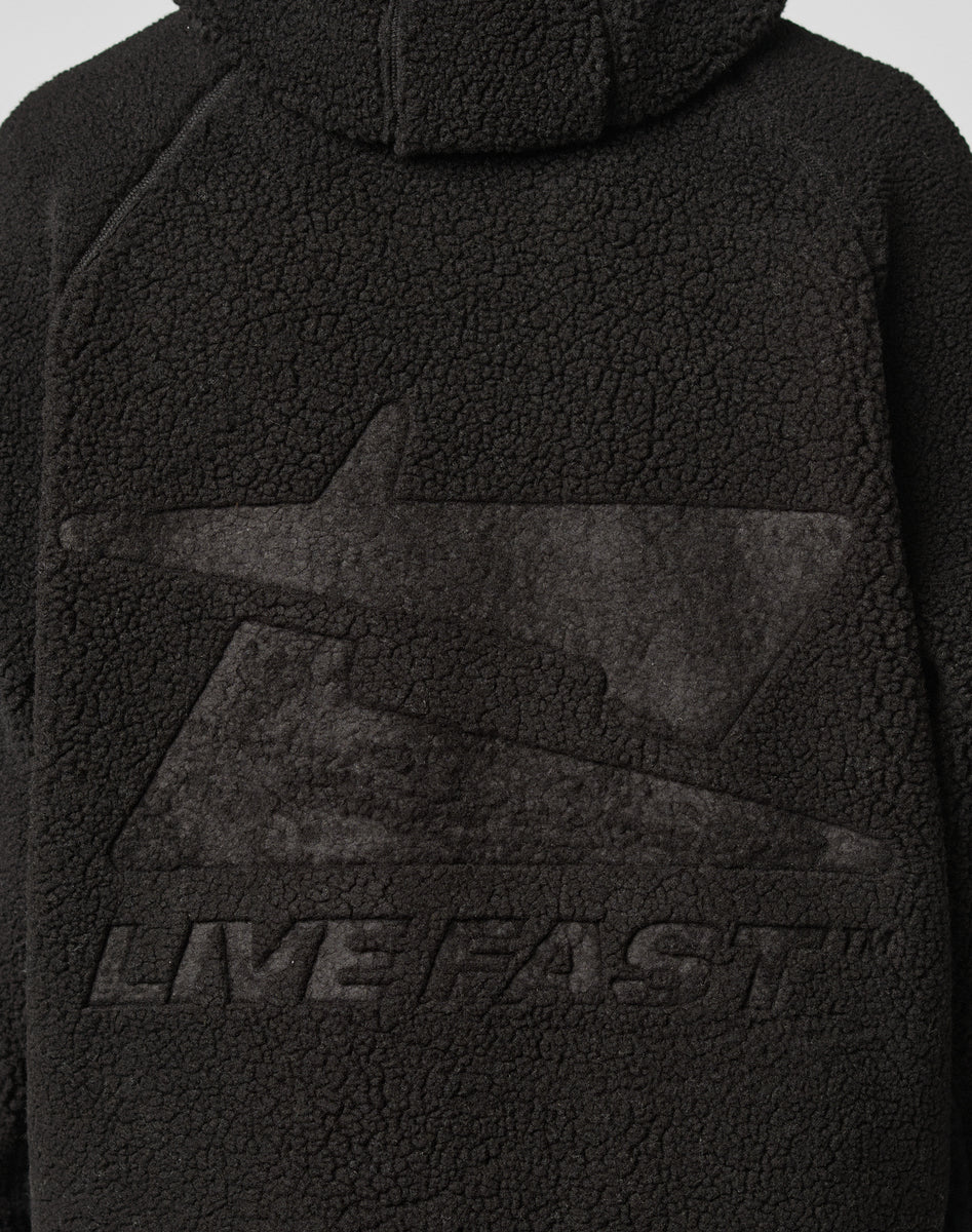 Live Fast Teddy Jacket Black – Buy online now – LIVE FAST DIE YOUNG