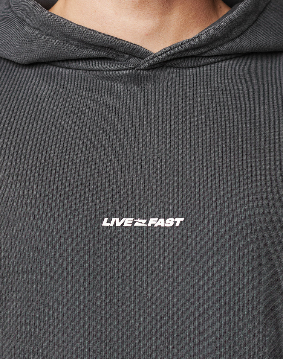 LFDY Core Hooded Washed Grey – Buy online now – LIVE FAST DIE YOUNG