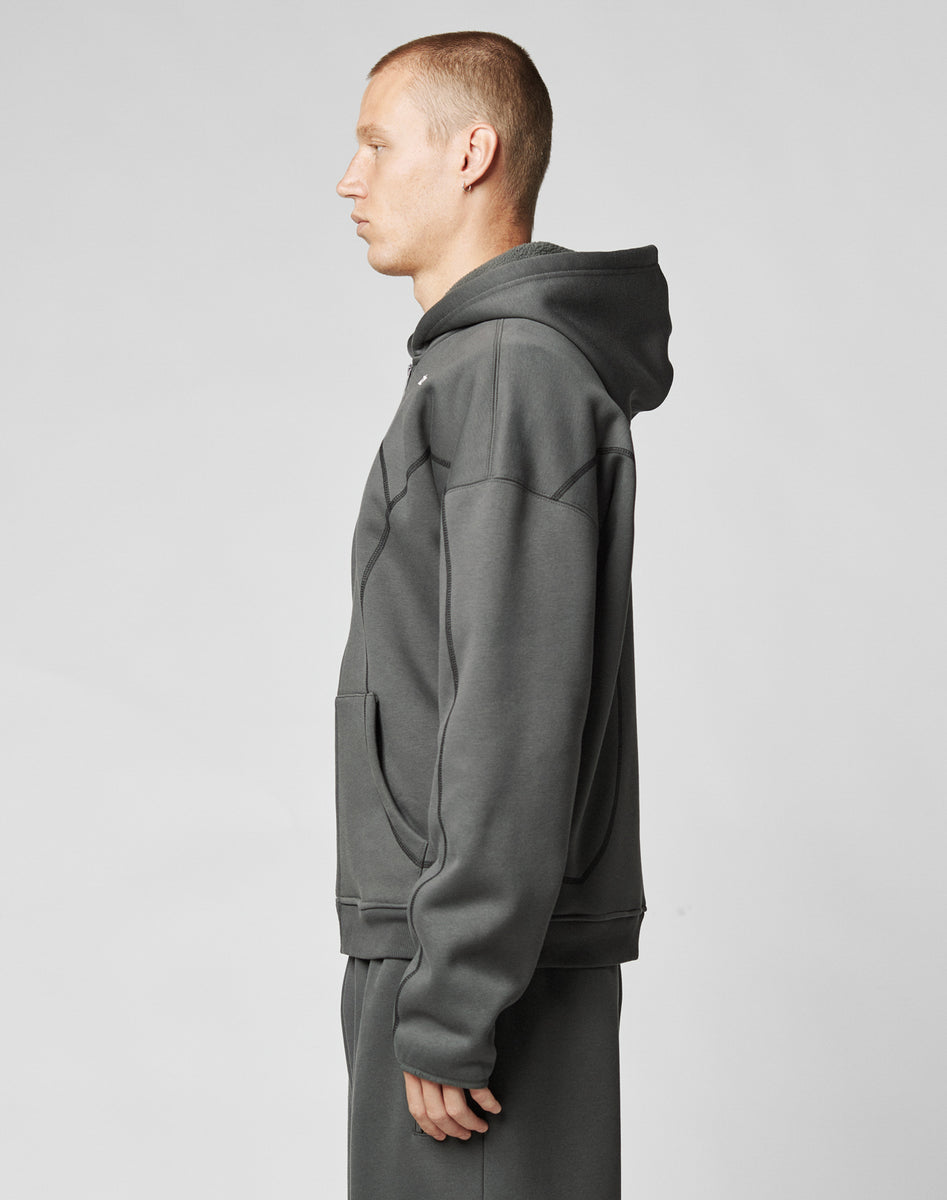LFDY Active Fleece Hooded Zip Grey – Buy online now – LIVE FAST DIE YOUNG