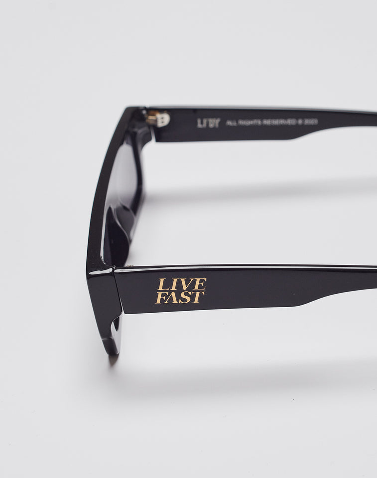 Live Fast Shades Polished Black – Buy online now – LIVE FAST DIE YOUNG