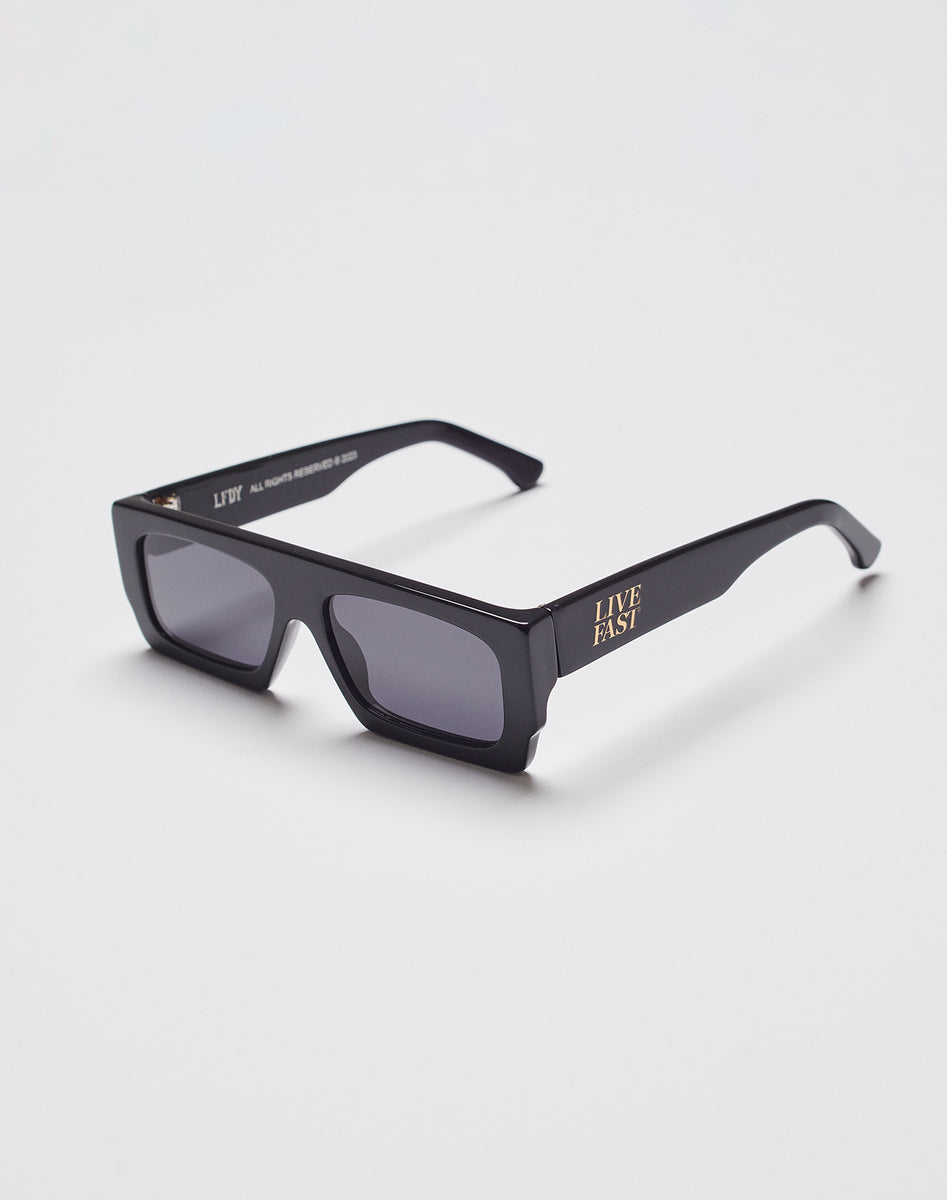 Live Fast Shades Polished Black – Buy online now – LIVE FAST DIE YOUNG