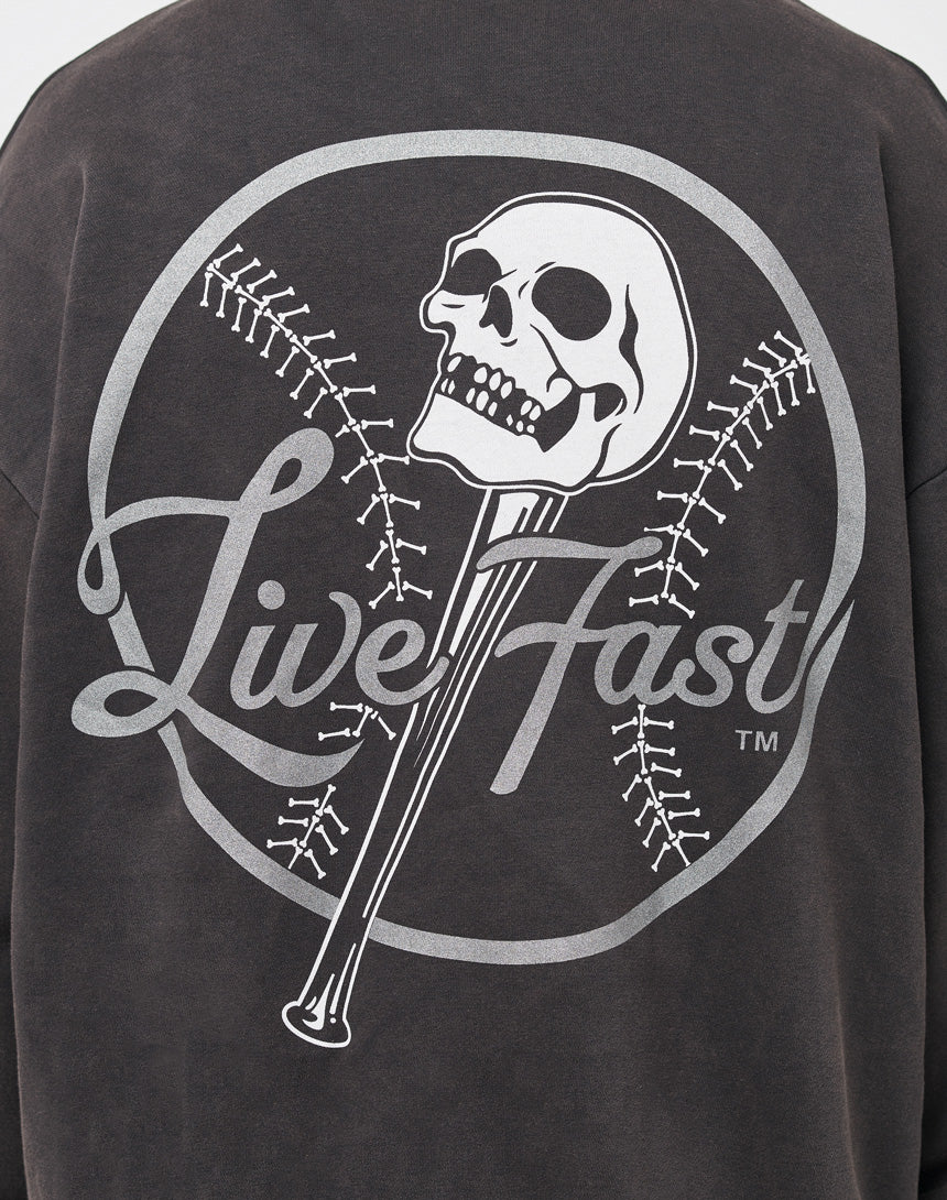 Live Fast Skull Hooded Washed Rust Black – Buy online now – LIVE FAST ...